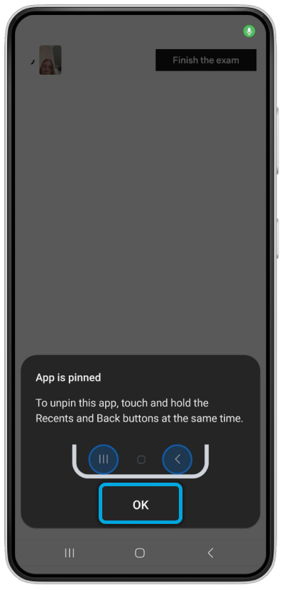 Note: The notification may look different in different interfaces.