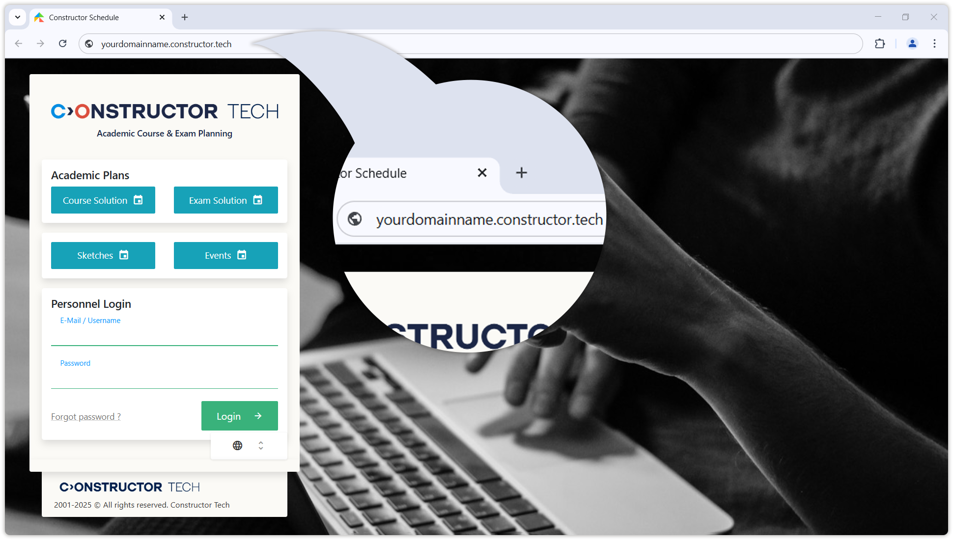 Logging in to Constructor Schedule - customer-documentation